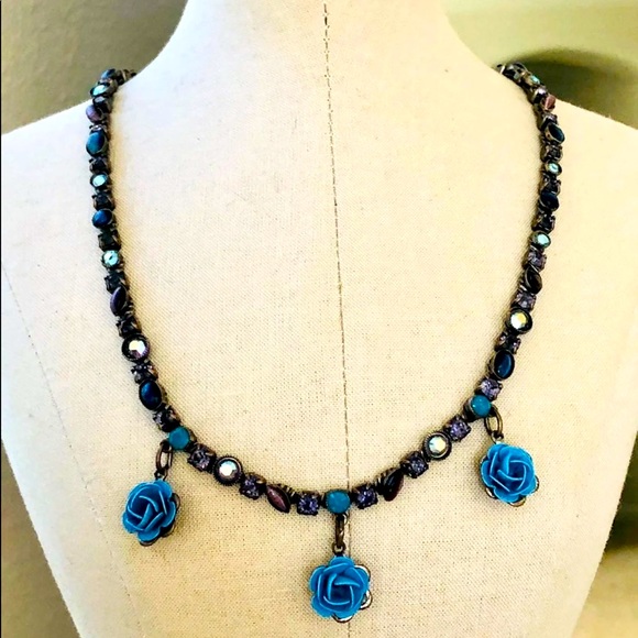 Mary Demarco | Jewelry | Vintage Mary Demarco Crystal Necklace Pierced ...